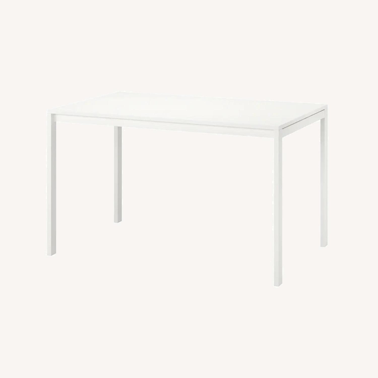 IKEA MELLTORP Table, White, 49 1/4x29 1/2 " - AptDeco