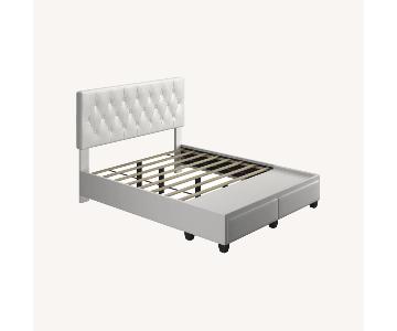 Wayfair White Storage Bed - AptDeco
