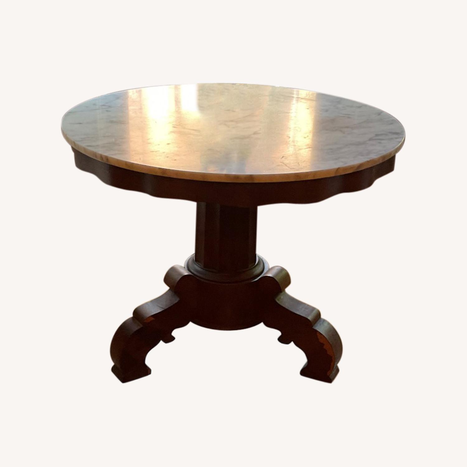 Antique Marble Top Table AptDeco