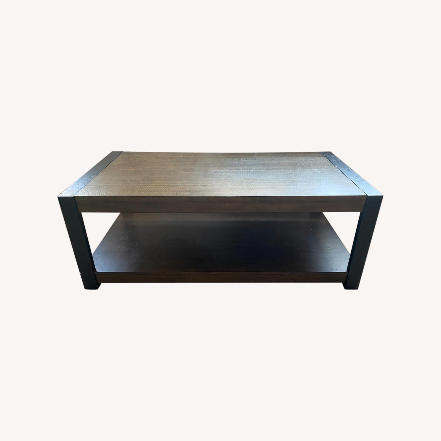 Carson Wooden Coffee Table - AptDeco