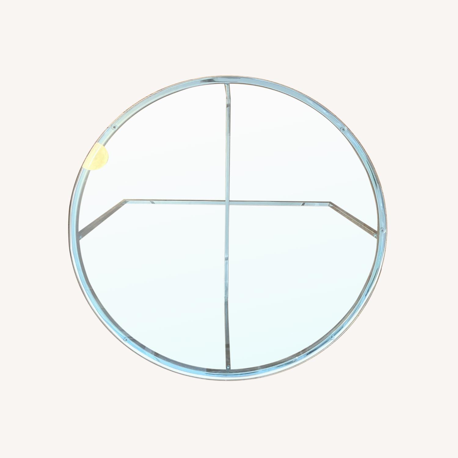 Silver 36 inch Round Coffee Table - AptDeco