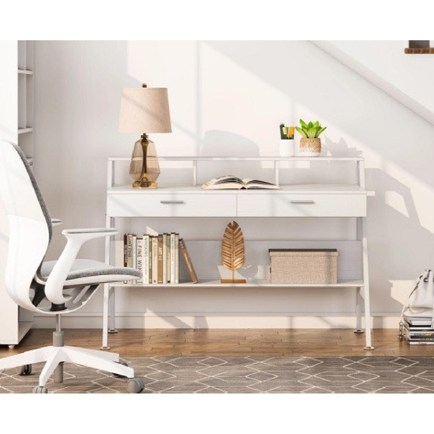 Home Depot White Desk - AptDeco