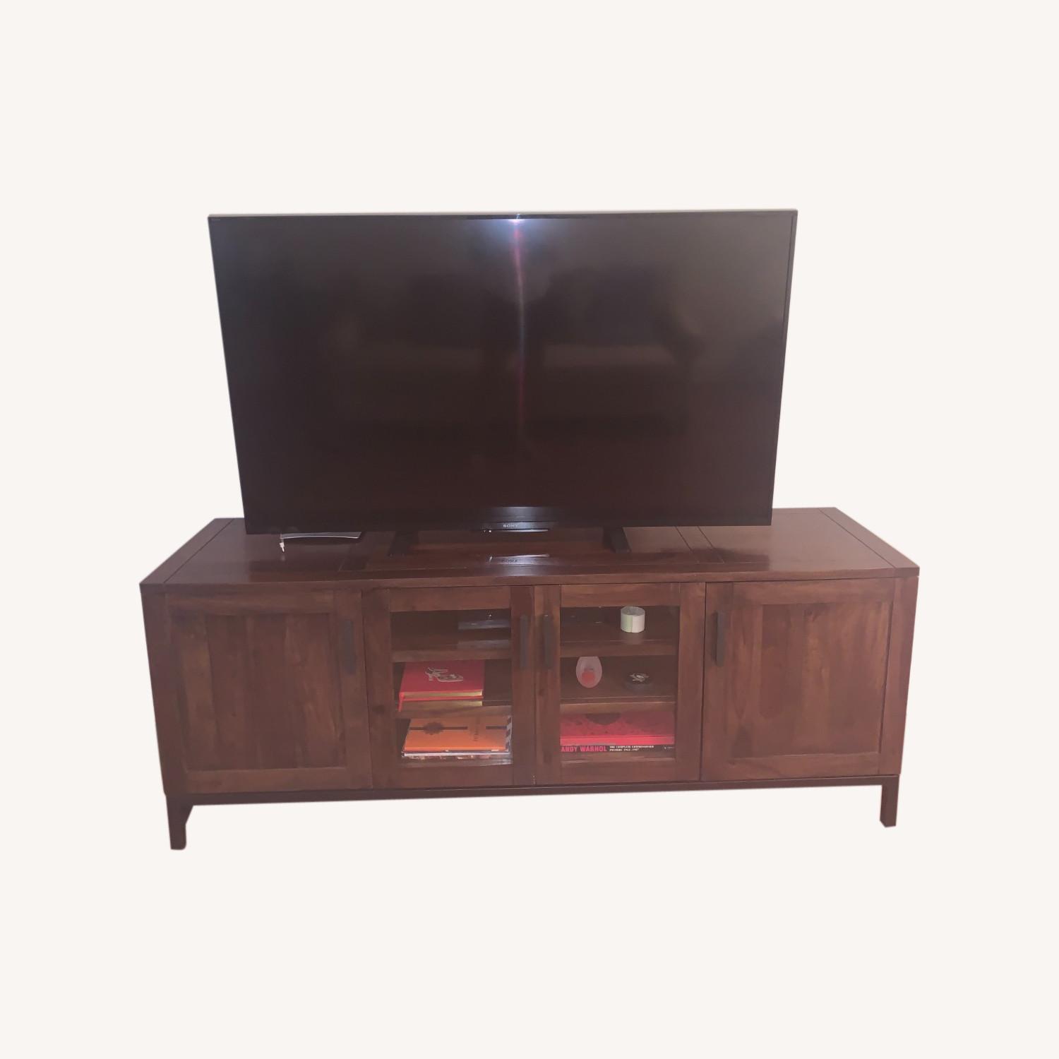 Crate & Barrel Wooden Media Console - AptDeco
