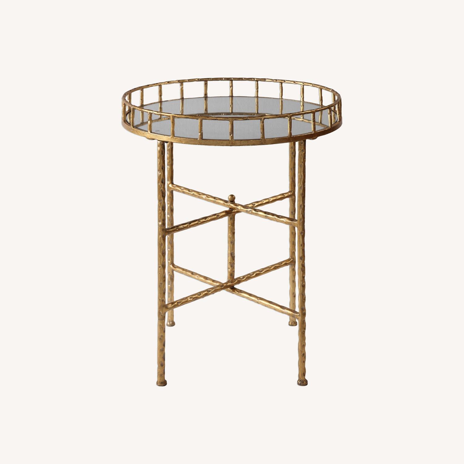 Modsy Uttermost Tilly Bright Accent Table Gold - AptDeco