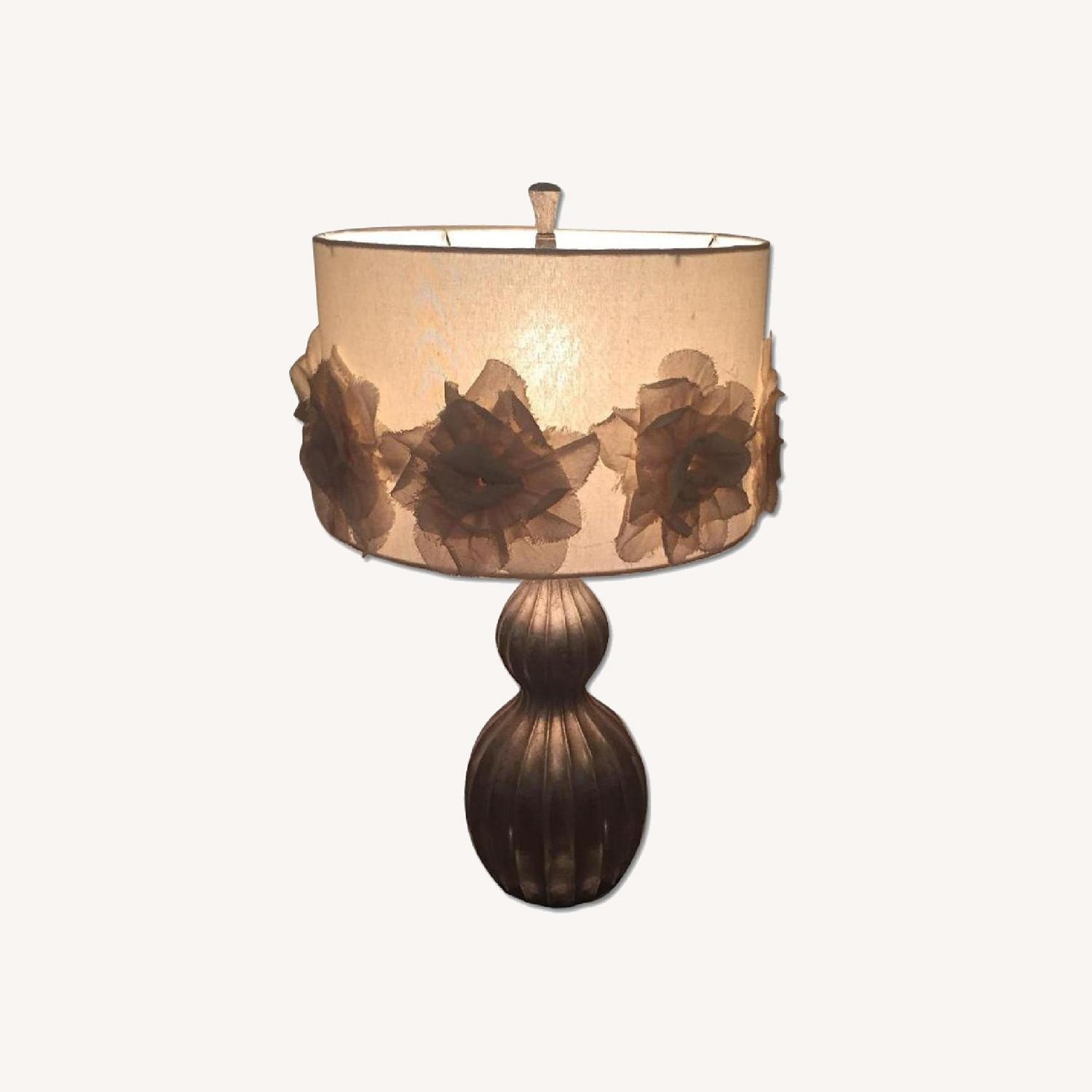 Pier 1 Imports Hayworth Rosette Table Lamp - AptDeco