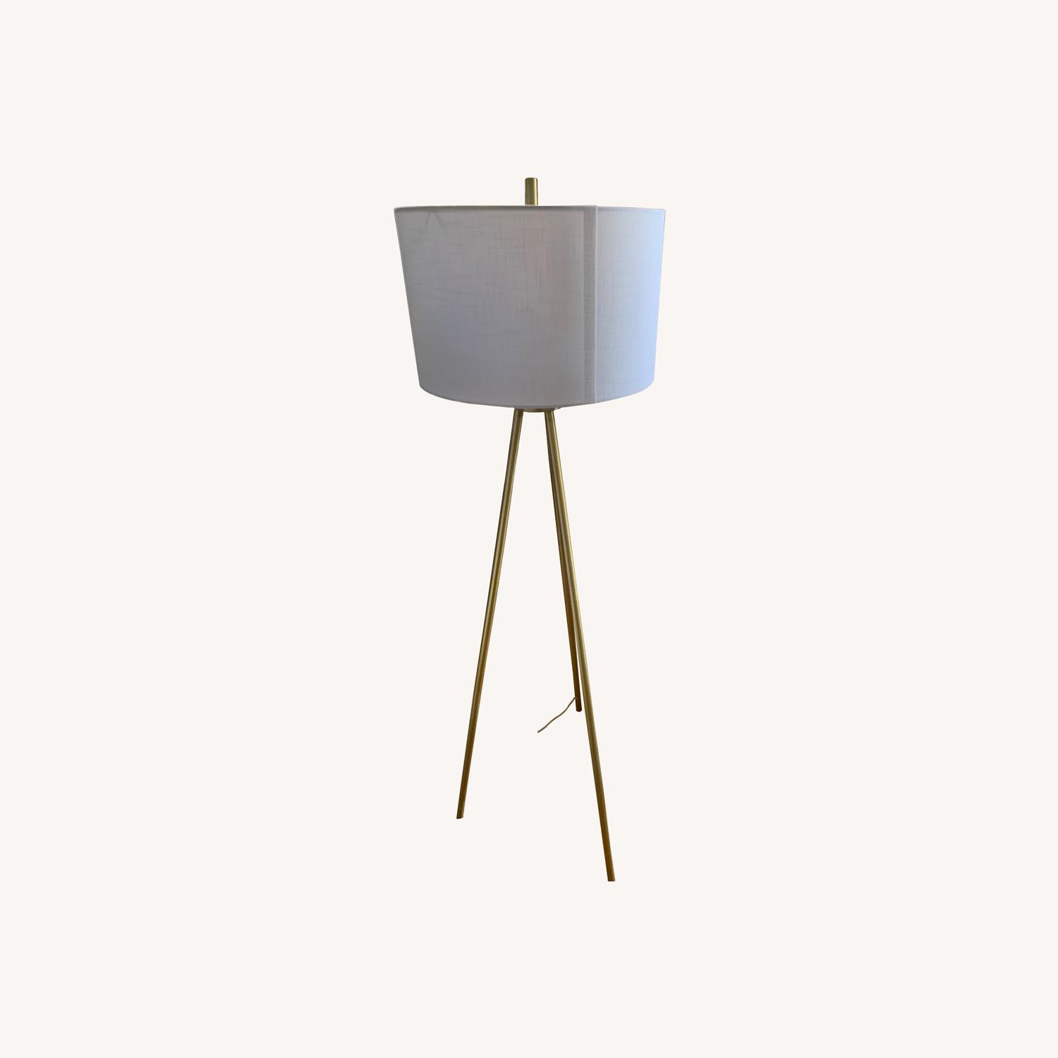 Target Gold & White Floor Lamp - AptDeco