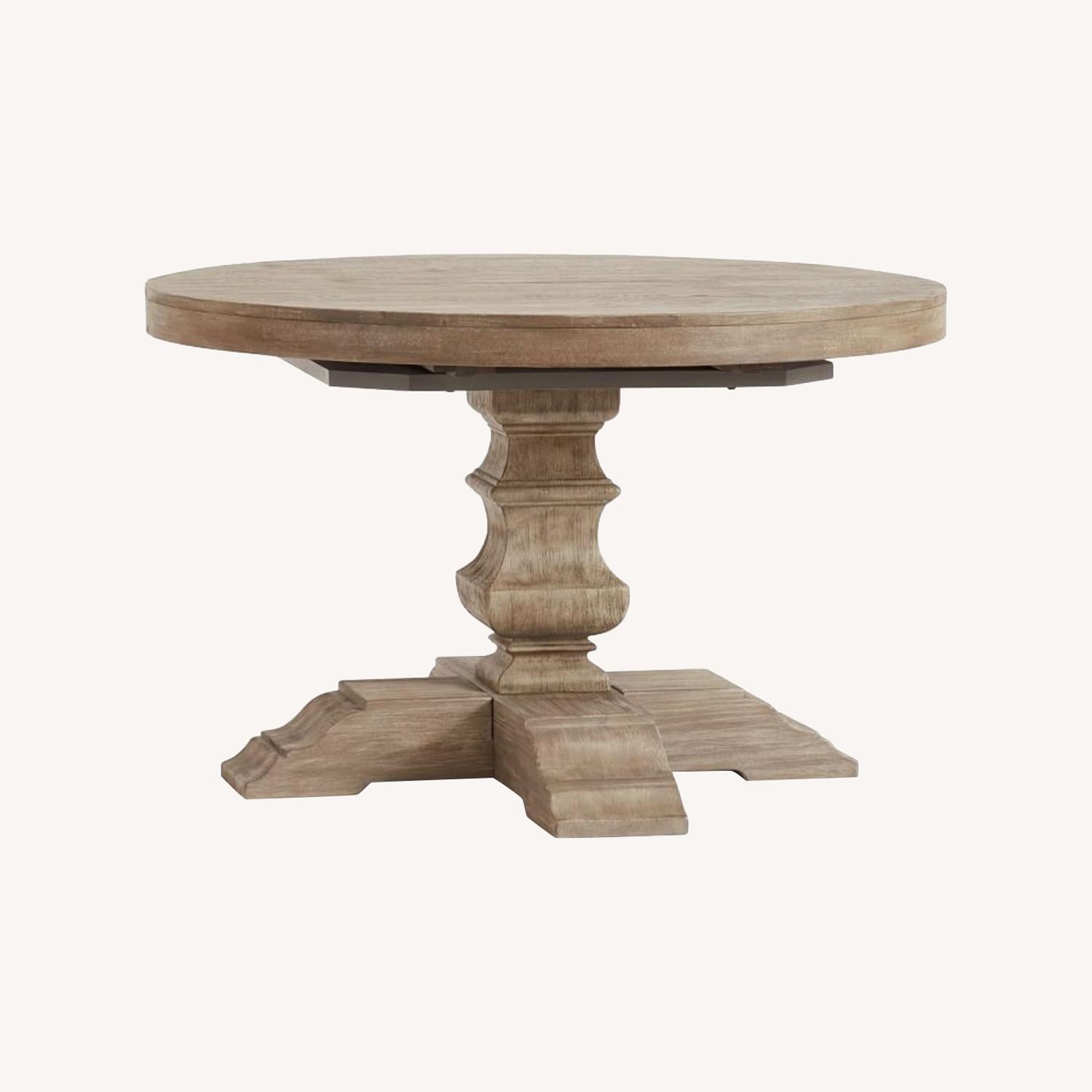Pottery Barn Banks Pedestal Extending Dining Table - AptDeco
