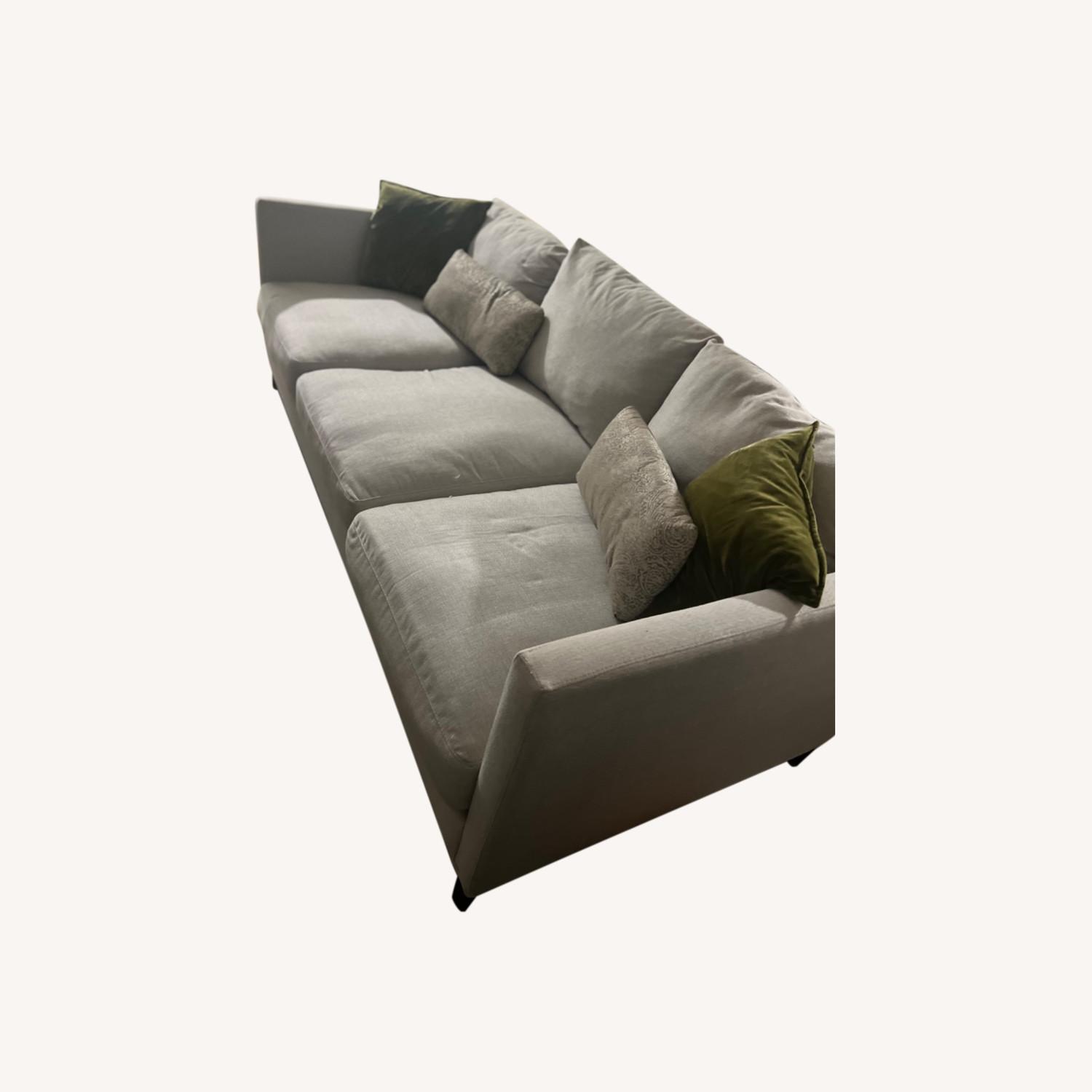 Raymour & Flanigan Dove Gray Cates Sofa - AptDeco