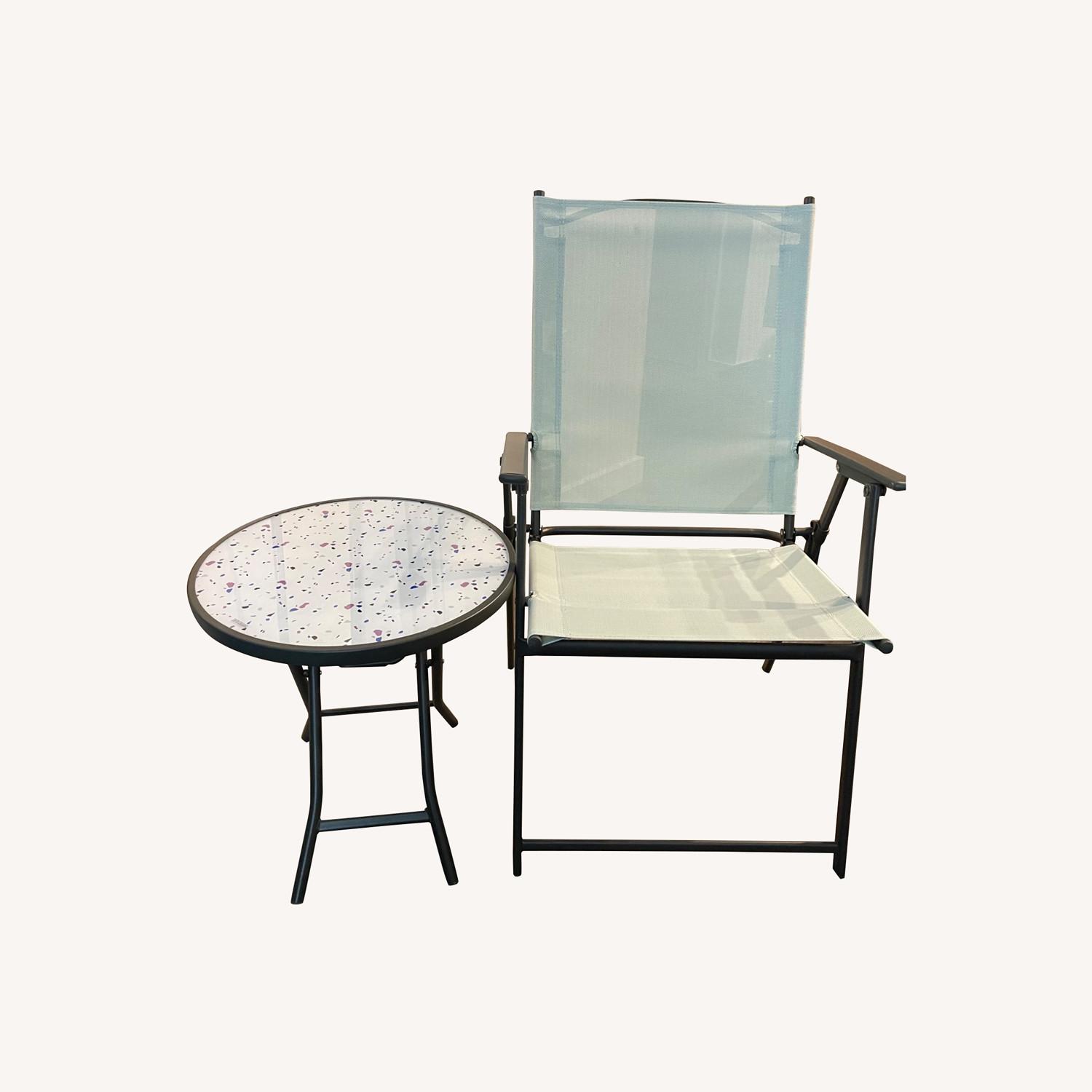 Folding Chair and Table Set - AptDeco