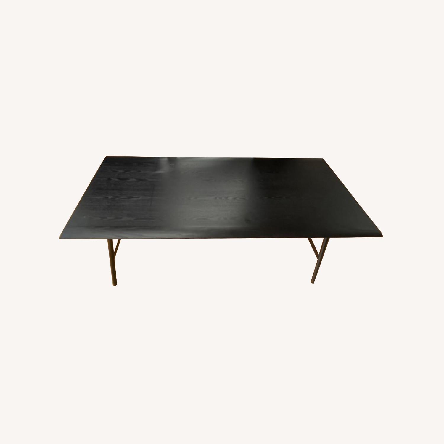 Gus Modern Black Wood Desk - AptDeco