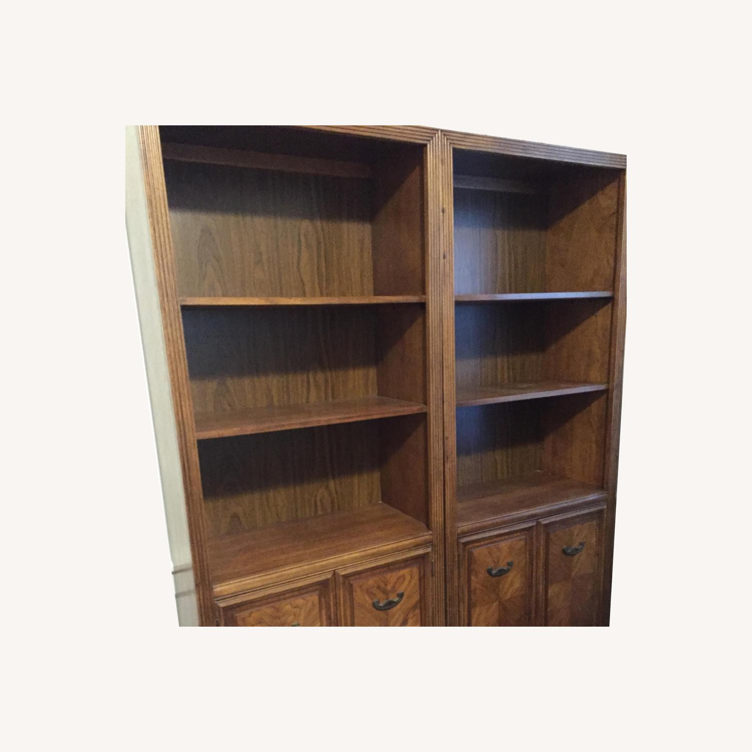 Thomasville Oak Bookcases - AptDeco