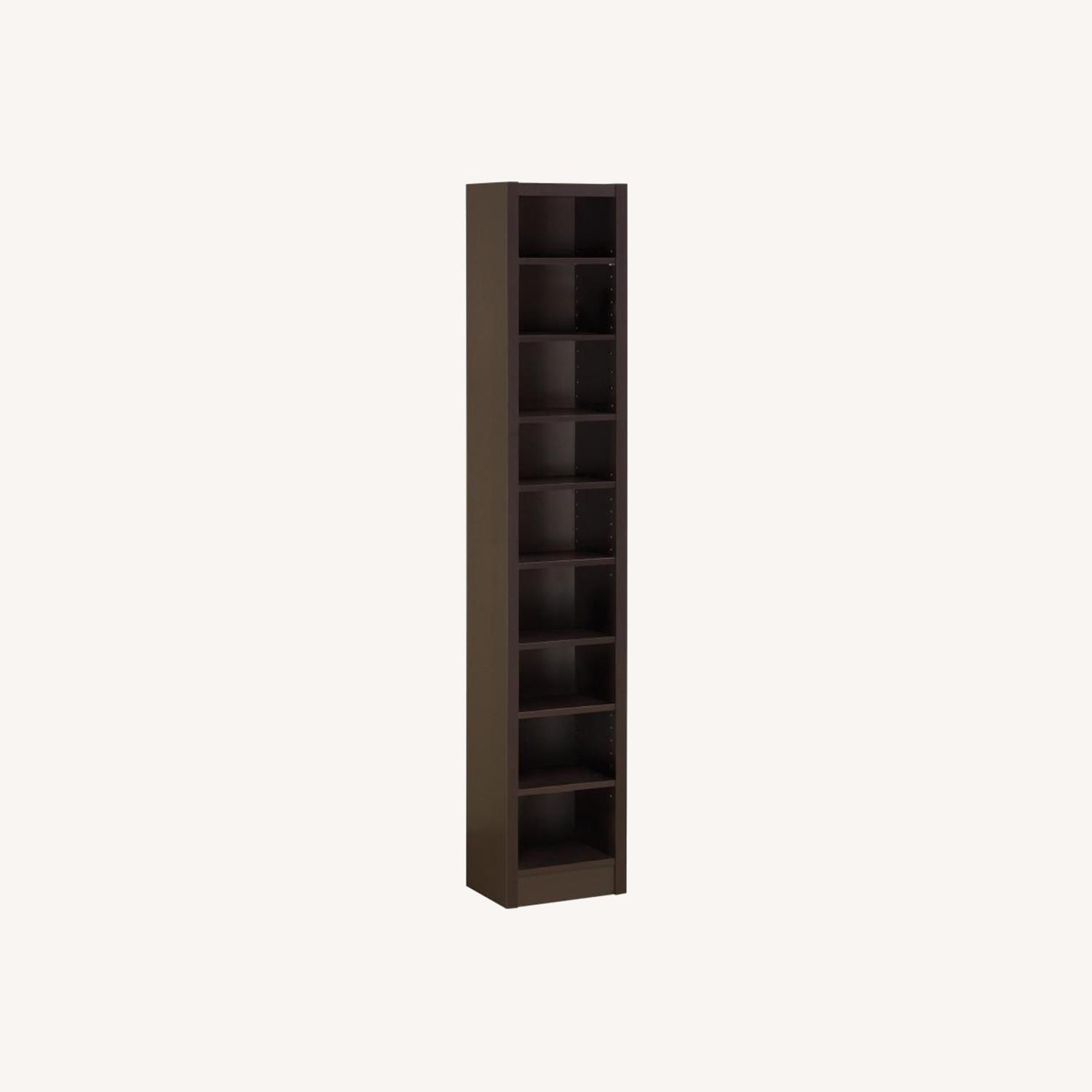 Coaster Bookcase In Cappuccino W/ Storage Shelves - AptDeco