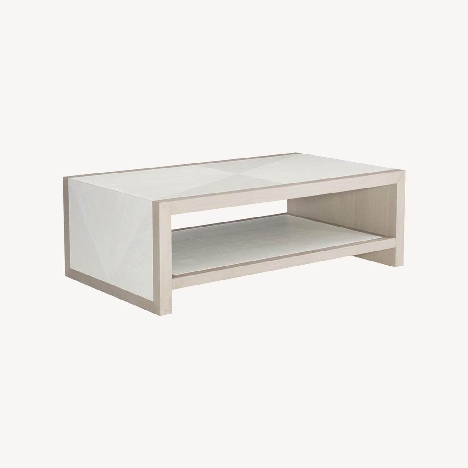 Lucille Modern Classic Rectangular Fancy Face Top Table - AptDeco