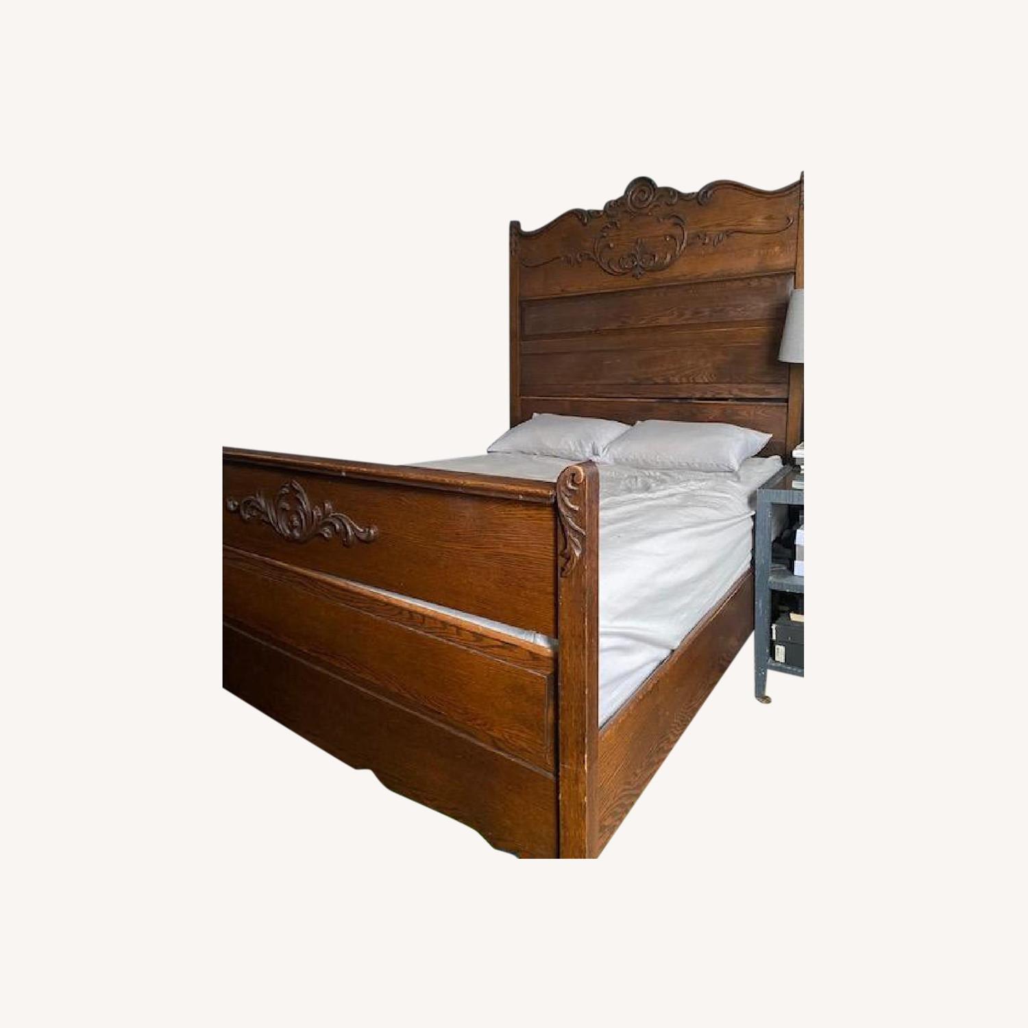 1910s Edwardian Era Solid Wood Bed Size Full - AptDeco
