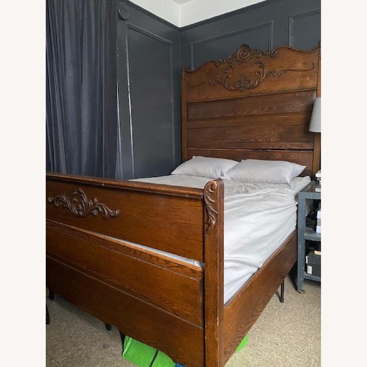1910s Edwardian Era Solid Wood Bed Size Full - AptDeco