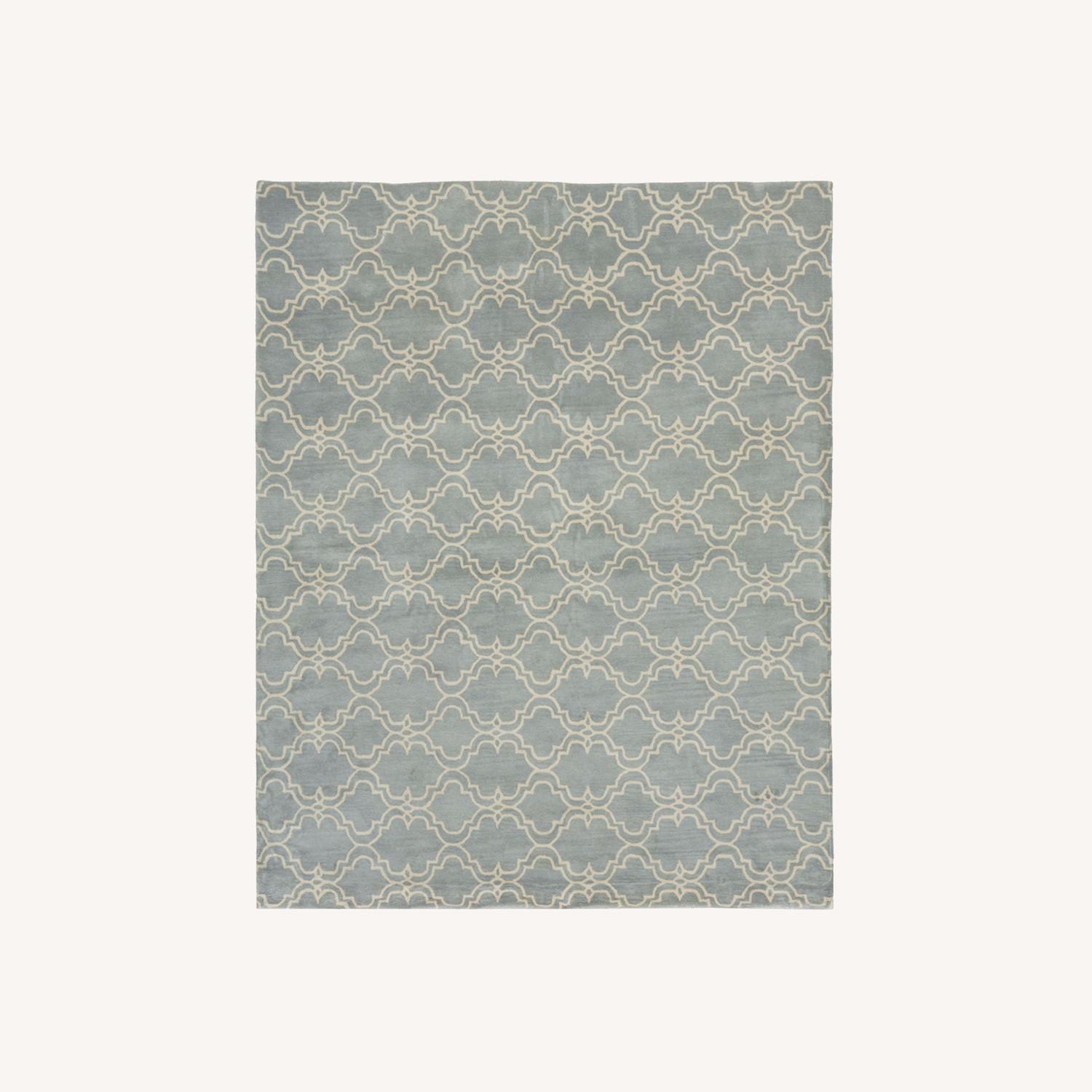 Pottery Barn 10 x 14 Scroll Tile Rug - AptDeco