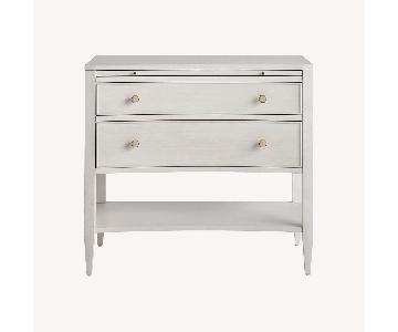 Modern Farmhouse Kyng Modern Classic Cream Wood Nightstand - AptDeco