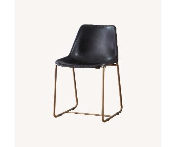 CB2 Black Chairs - AptDeco