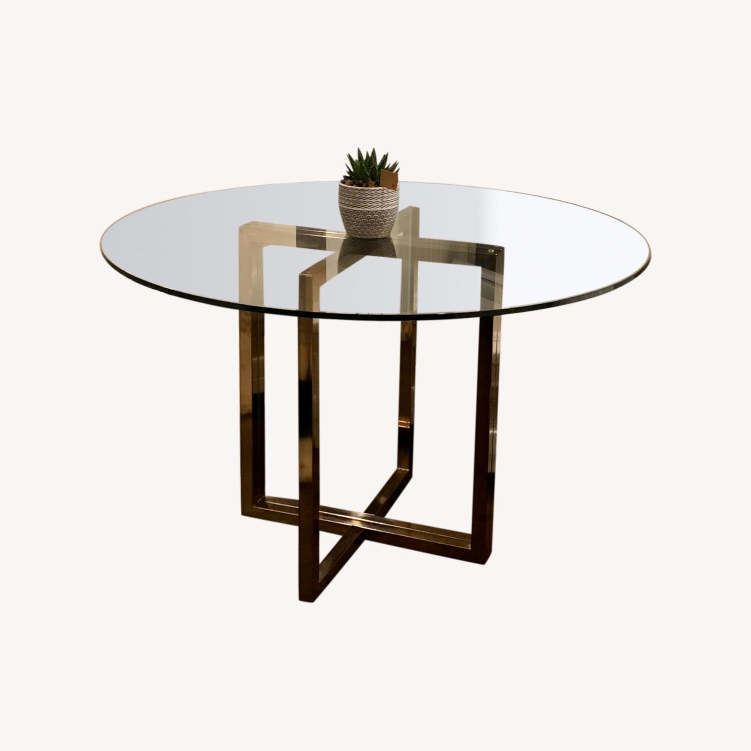 CB2 Round Dining Table - AptDeco