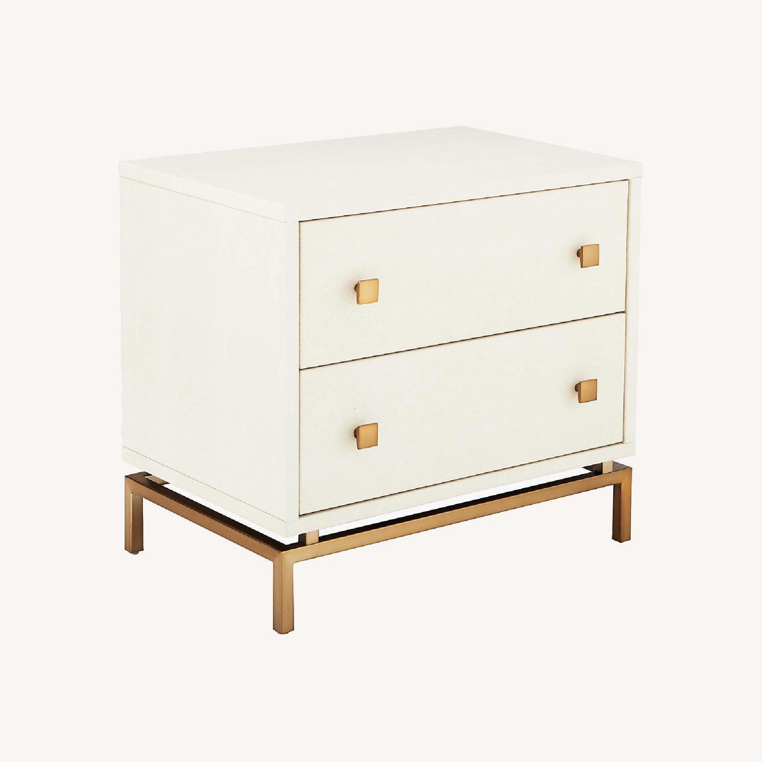 CB2 Ivory Nightstand - AptDeco