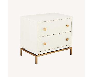 CB2 Ivory Nightstand - AptDeco