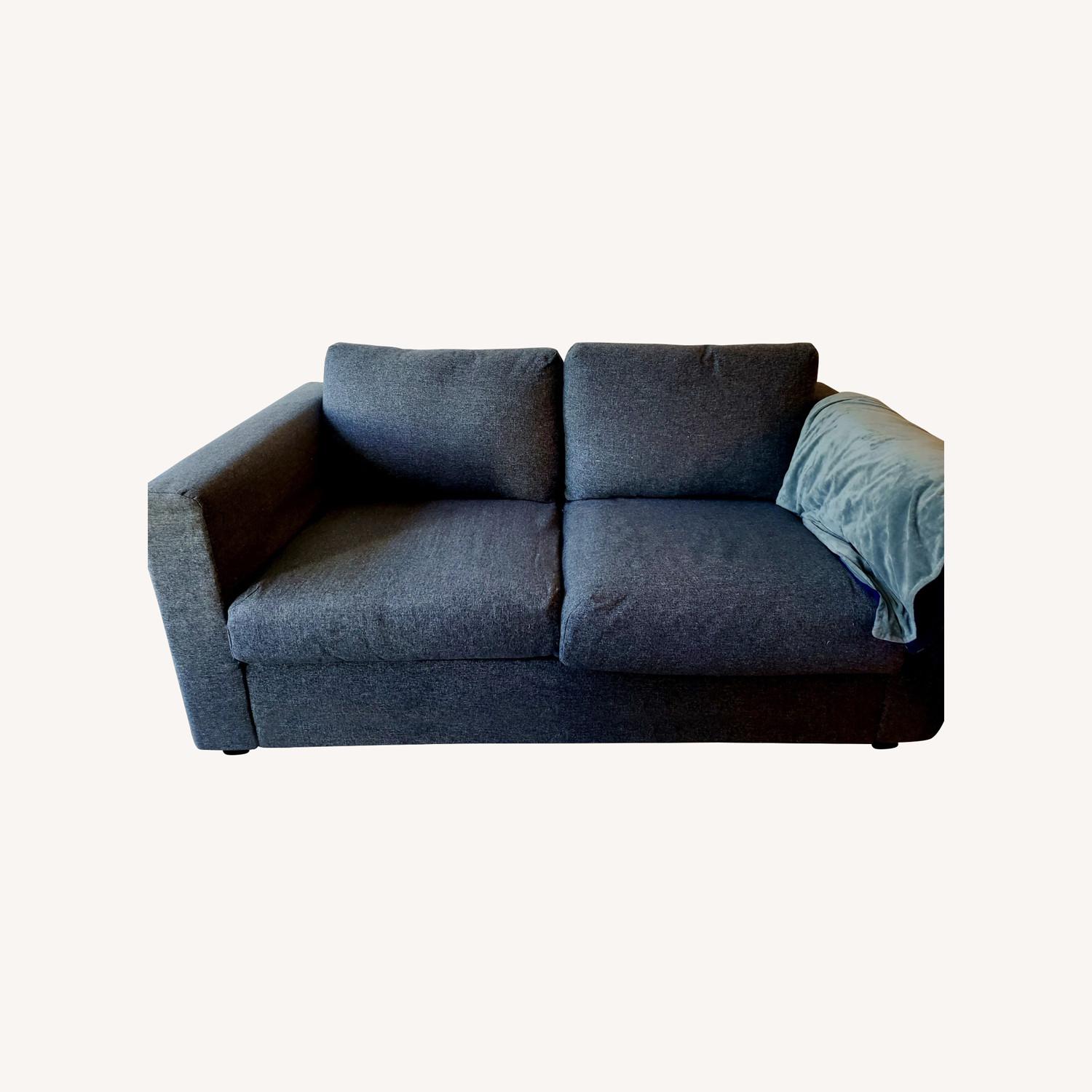 IKEA Finnala Dark Grey Loveseat - AptDeco