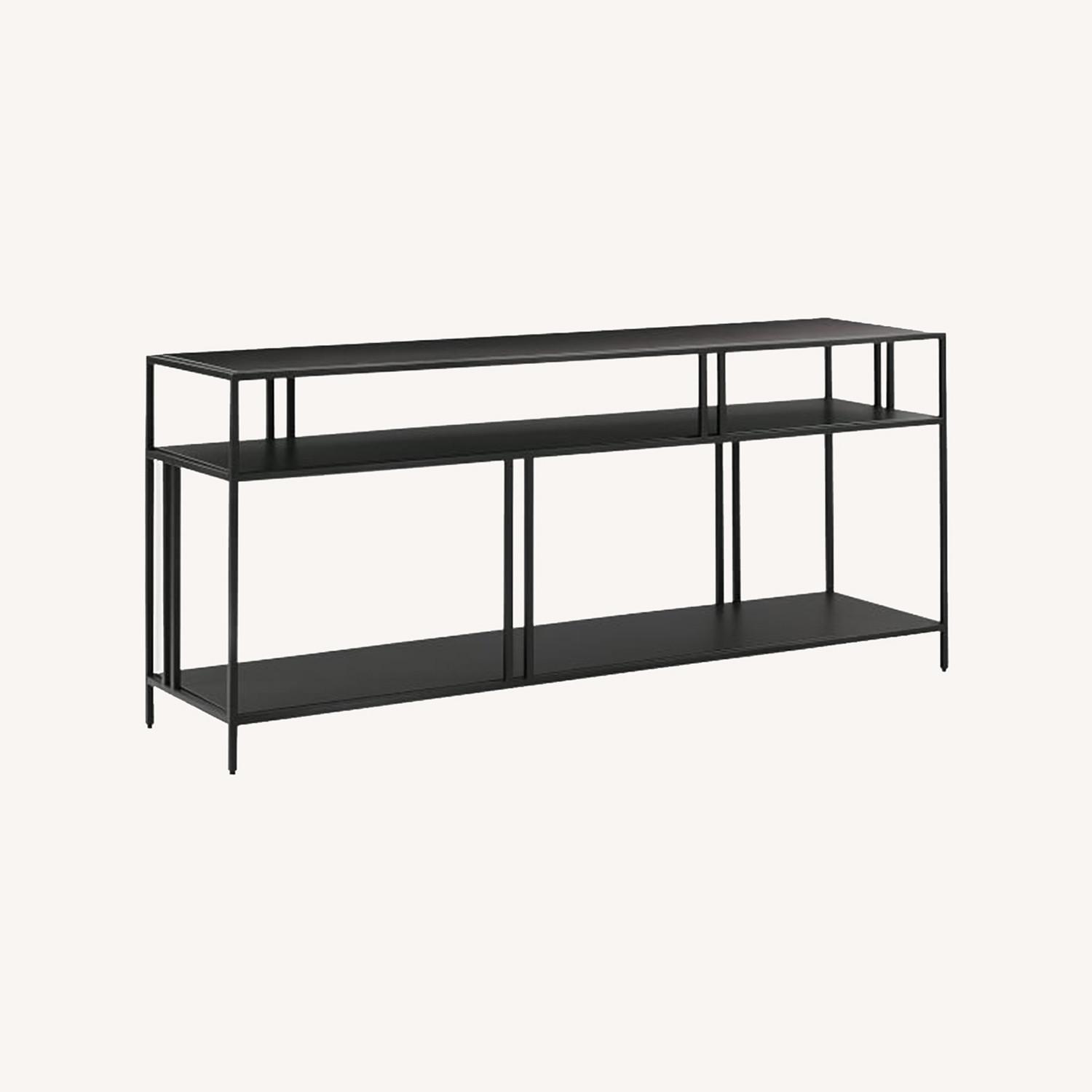 West Elm Profile 55" Media Console, Dark Bronze - AptDeco