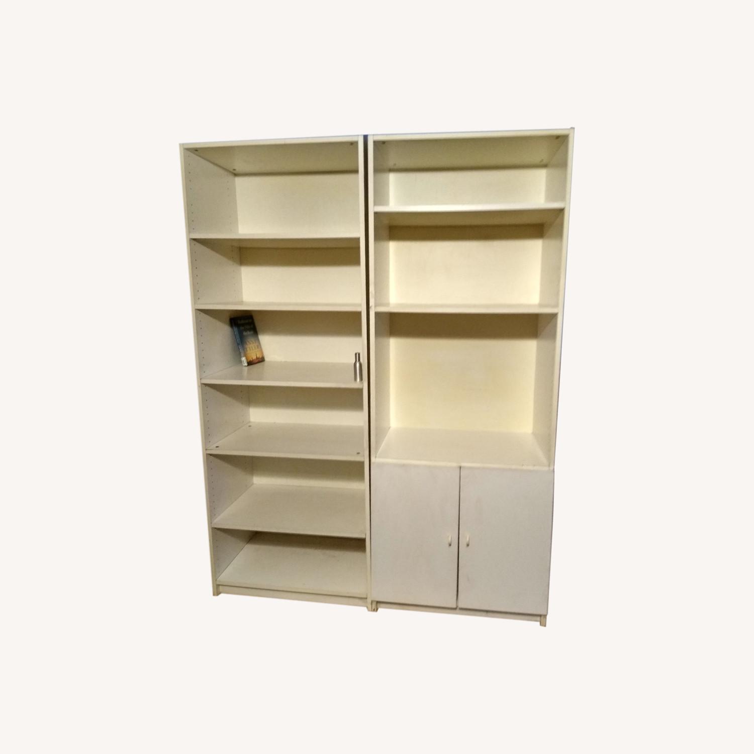 Door Store White Bookcases - AptDeco