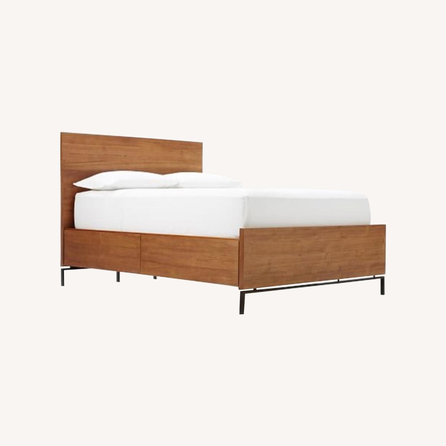 West Elm Sleek Storage Bed - AptDeco