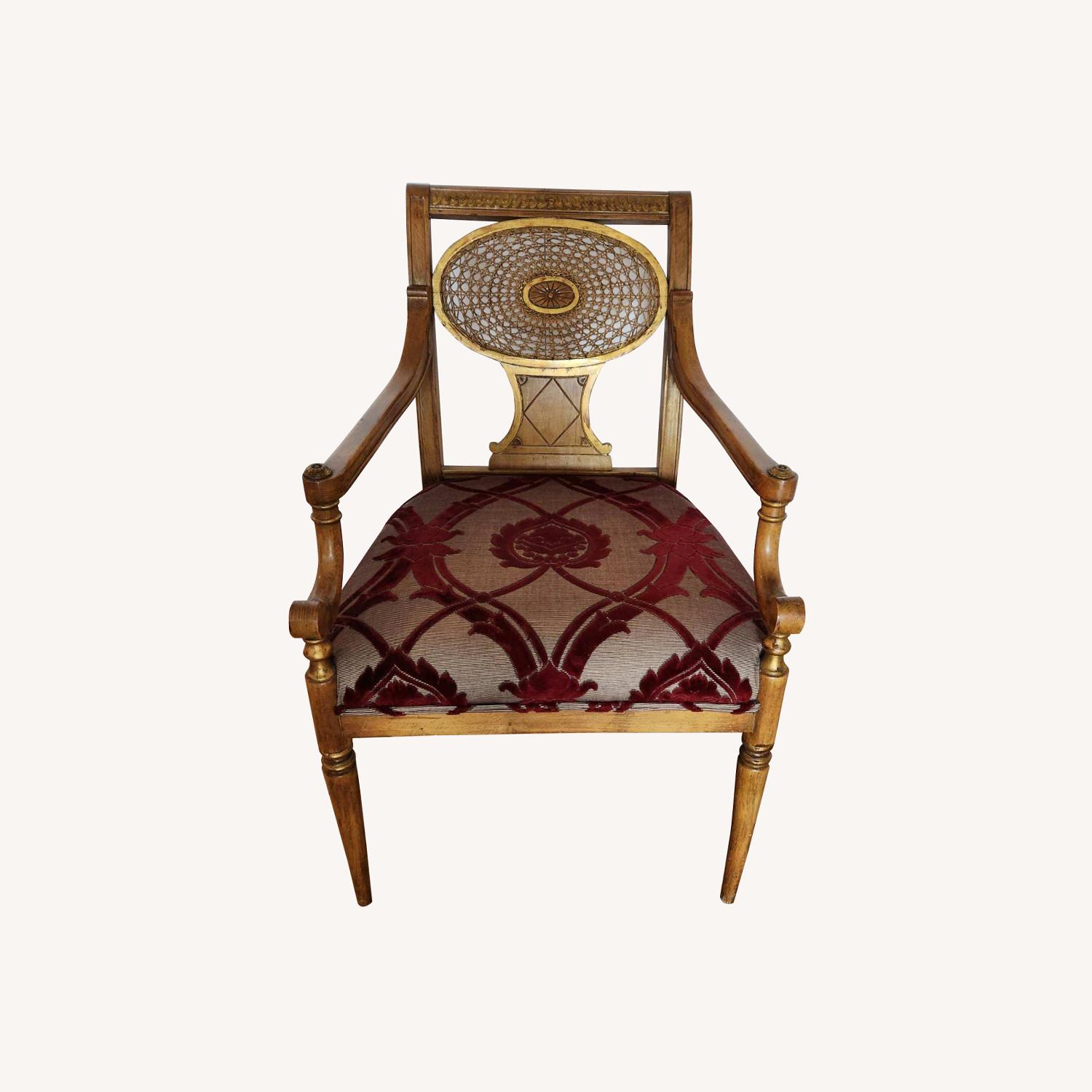 Antique Regency Chair Blonde Wood - AptDeco