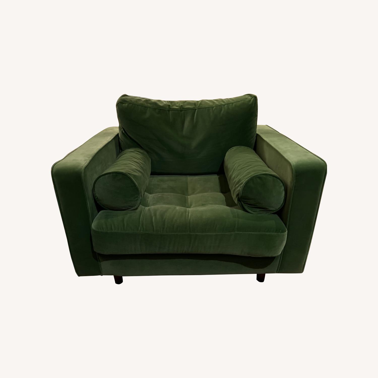 Article Sven Green Grass Chair - AptDeco