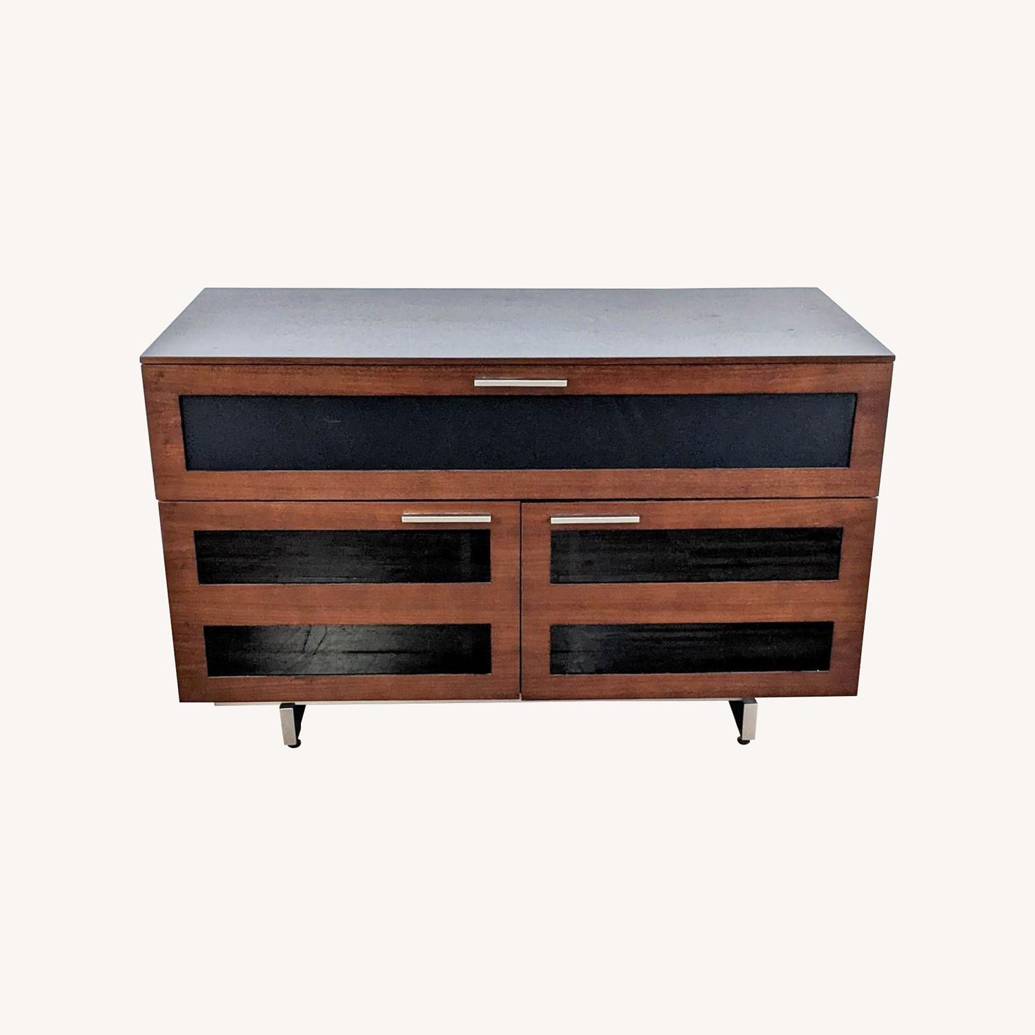 BDi Avion Series II Espresso Oak TV Stand - AptDeco
