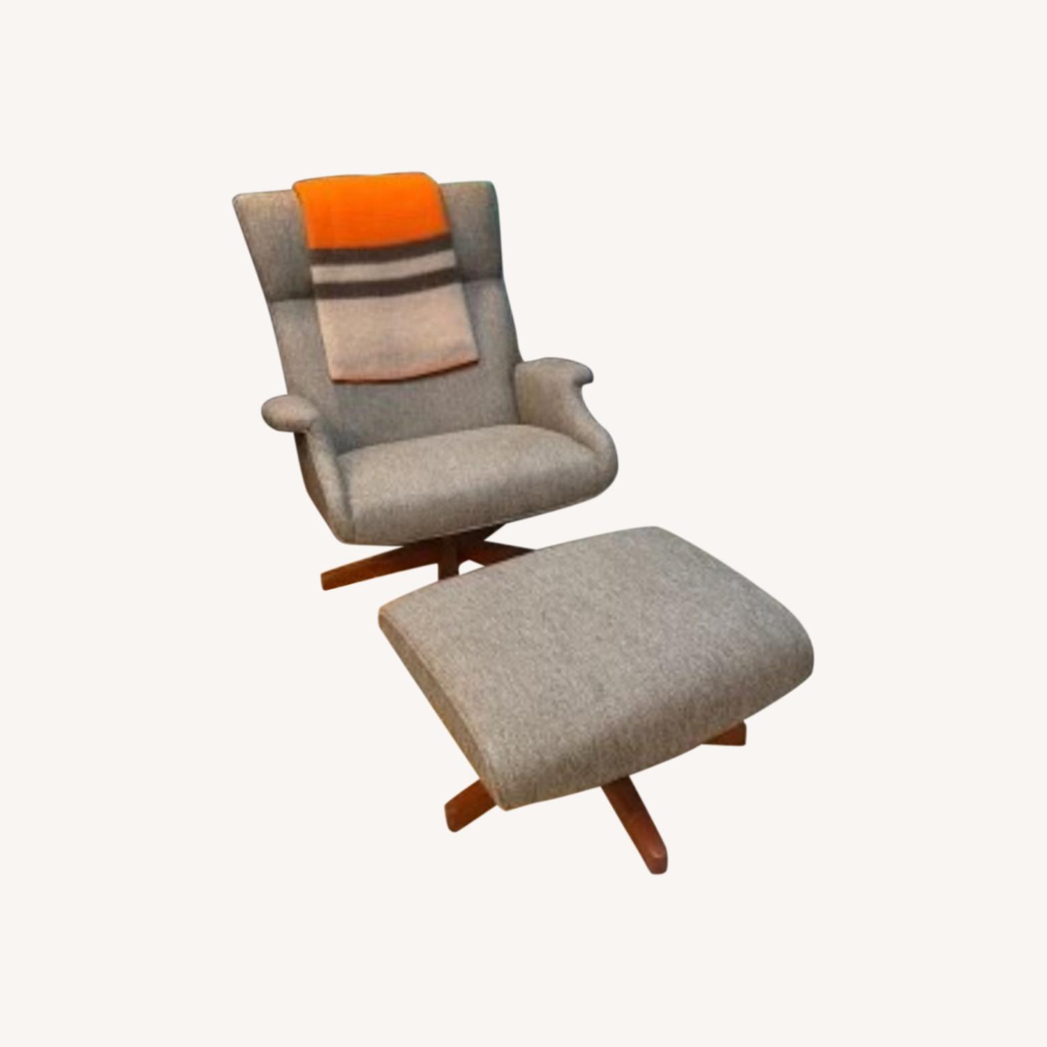 Room & Board Chair & Ottoman - AptDeco