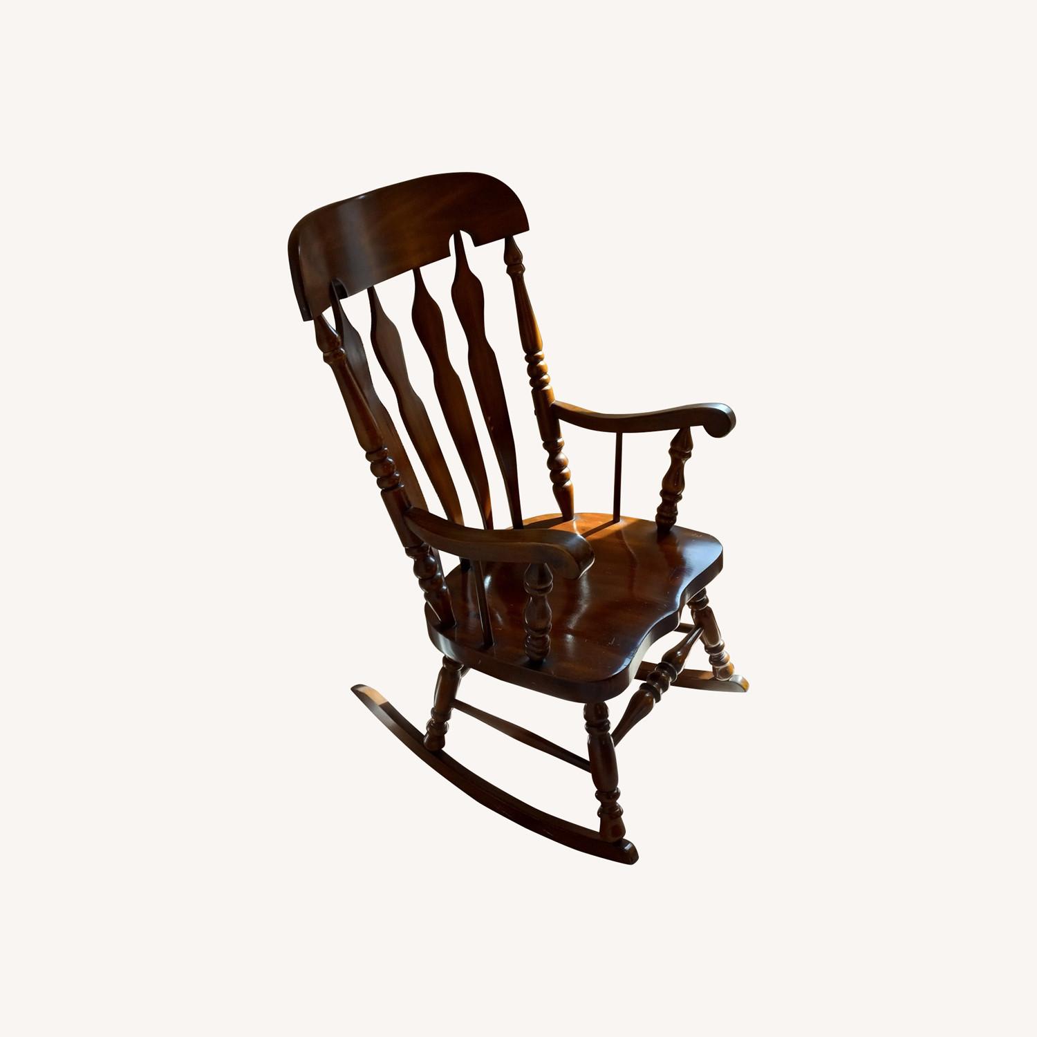 Virginia House Wooden Rocking Chair - AptDeco