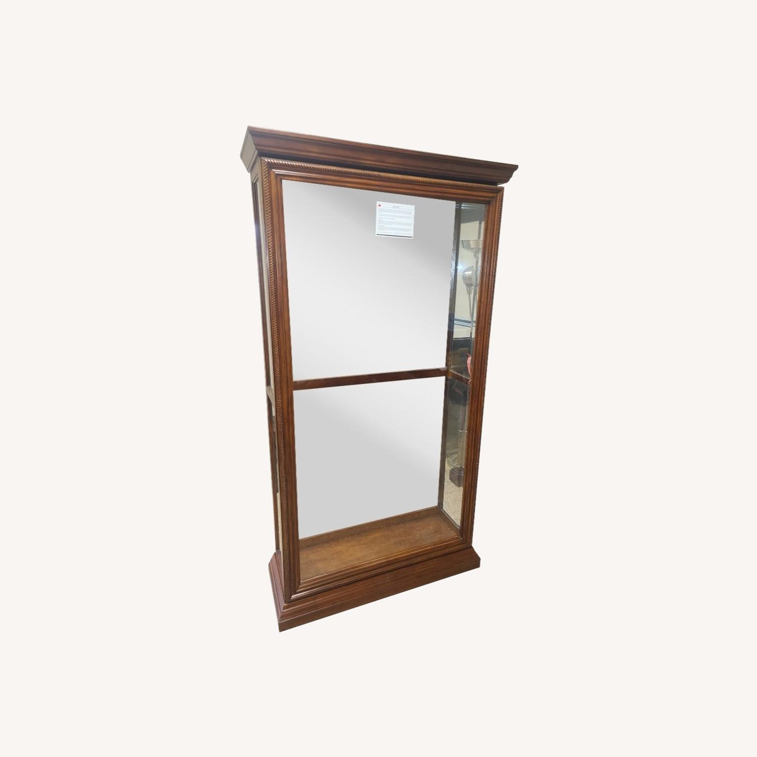 Pulaski Two-Way Sliding Door Curio in Eden House - AptDeco