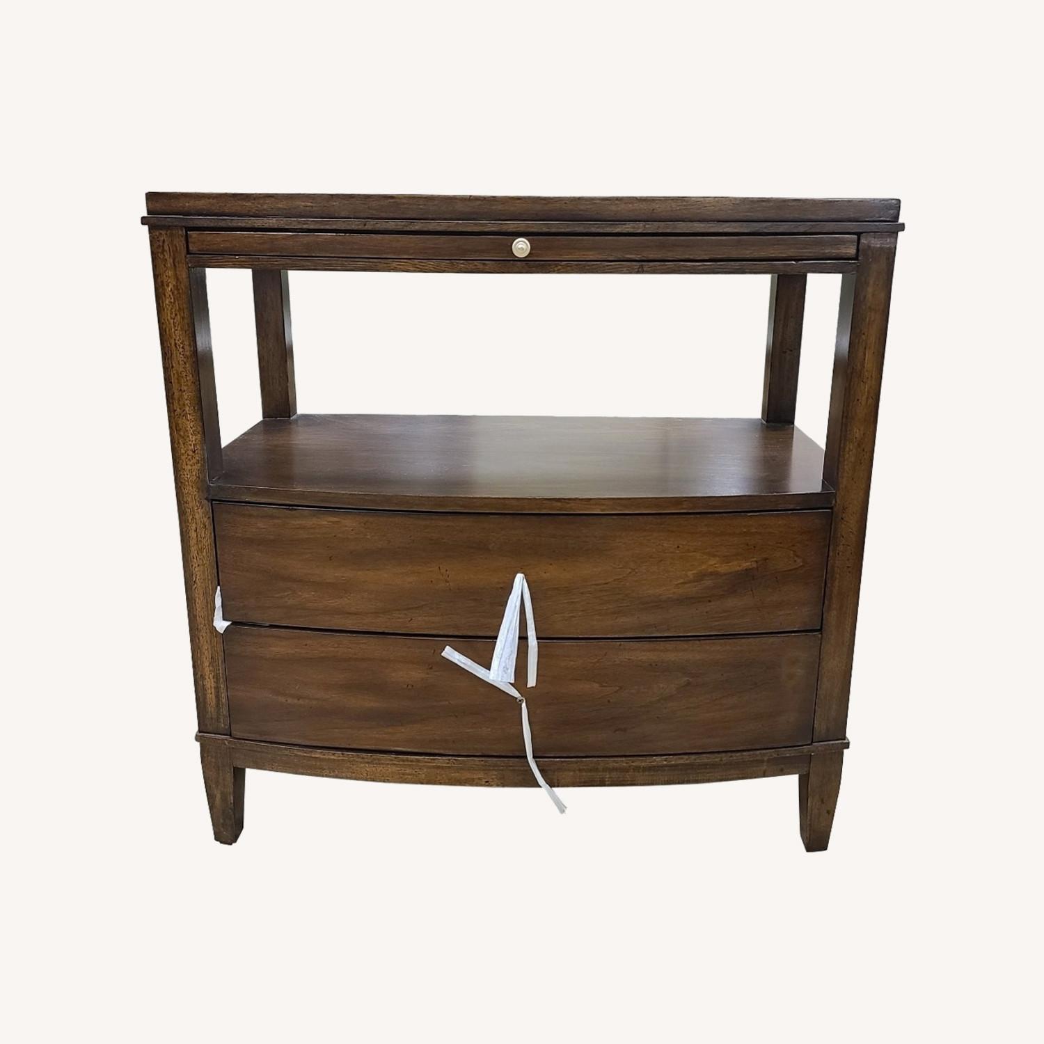 Drexel Heritage Athenee Walnut Nightstand - AptDeco
