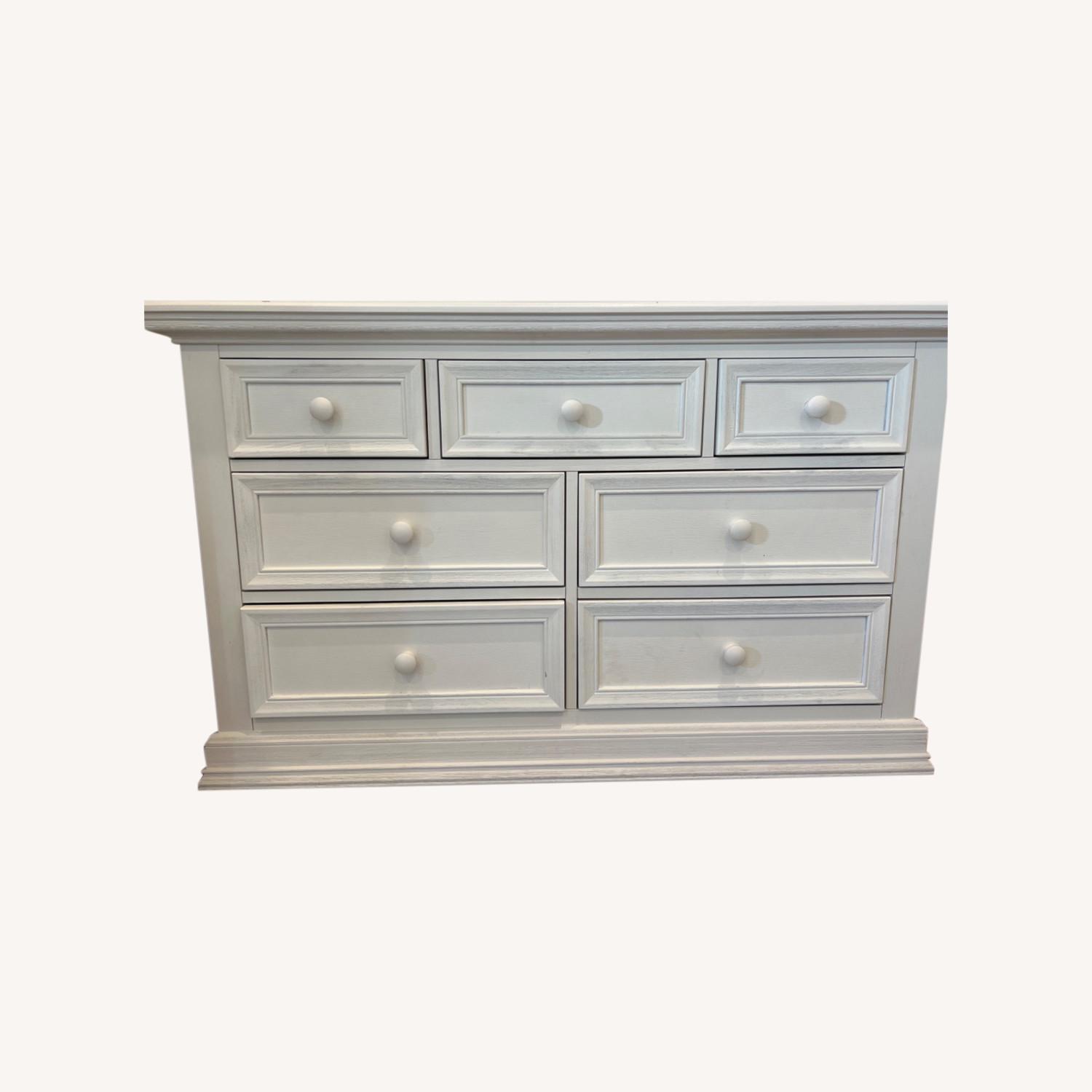 Modani Wooden White Dresser - AptDeco