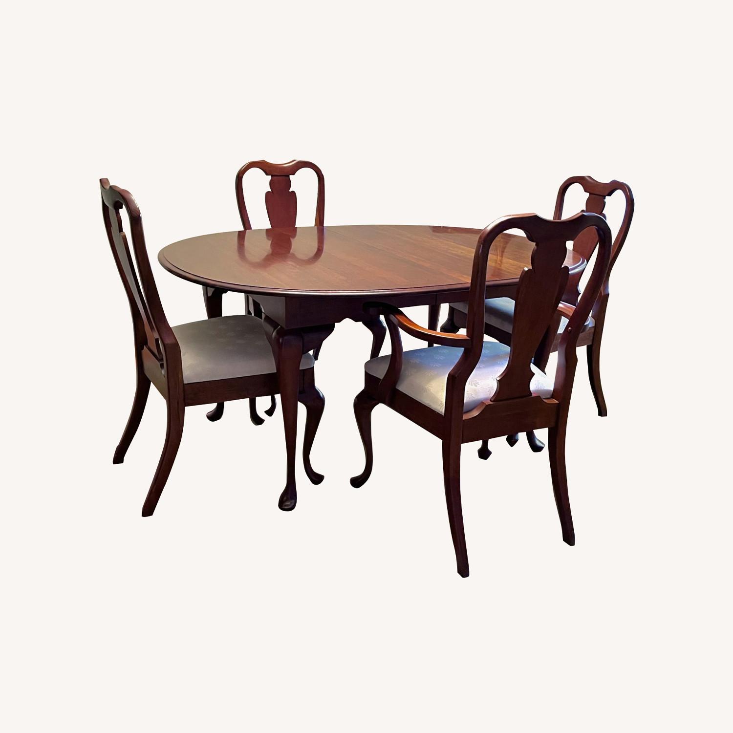 Cresent Furniture Solid Cherry Dining Set - AptDeco
