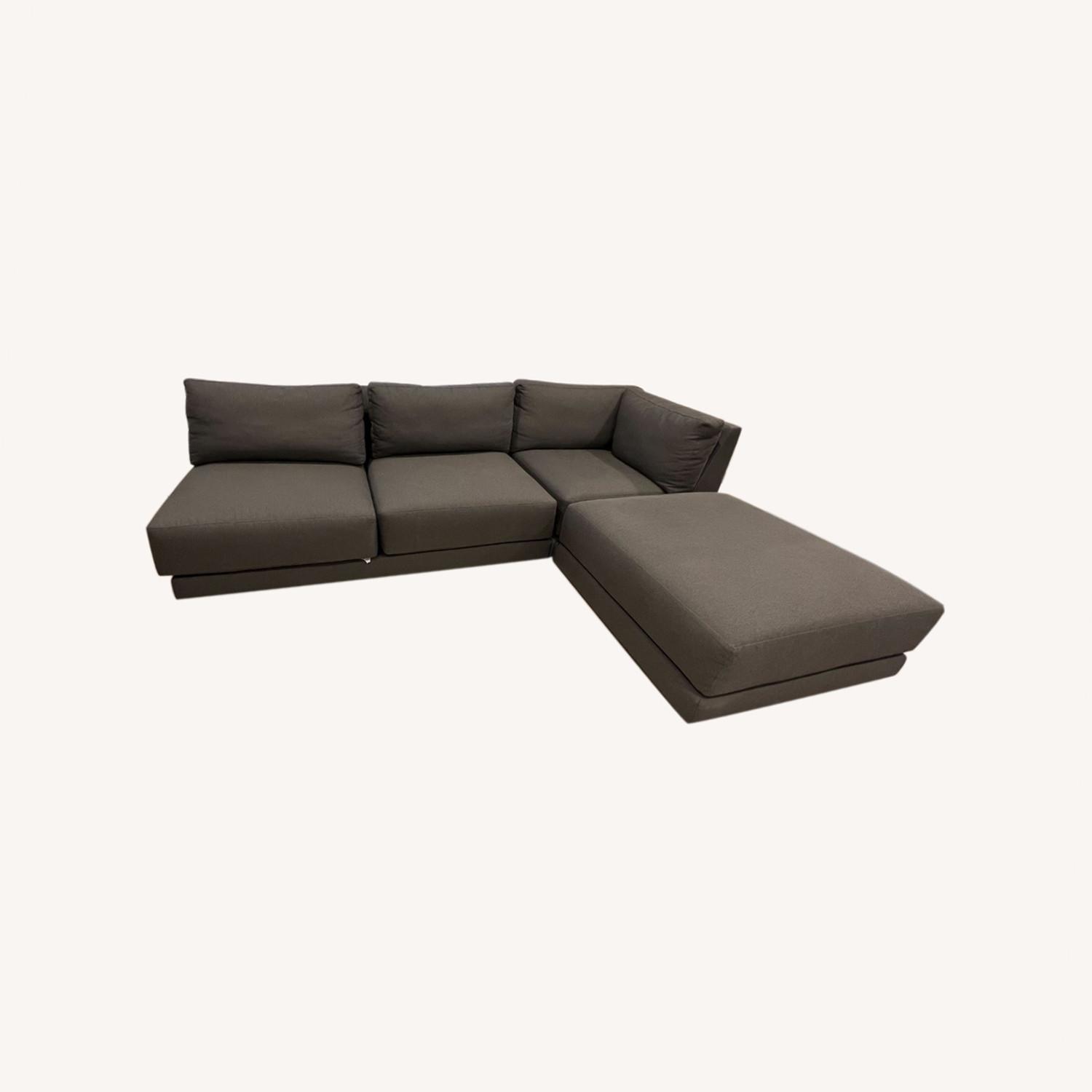 Valyou 6 Seater Feather Sofa with Ottoman - AptDeco
