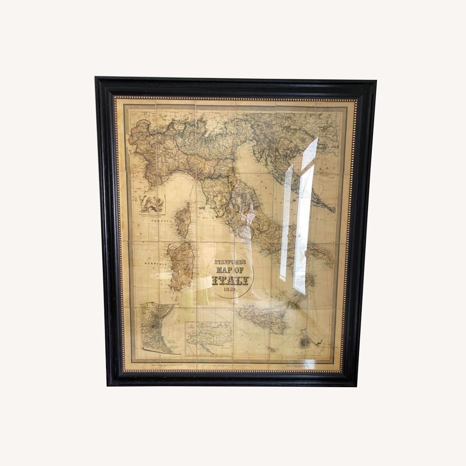 Restoration Hardware 1859 Map of Italy - AptDeco