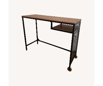 IKEA Slim Laptop Table (Metal/Wood) - AptDeco