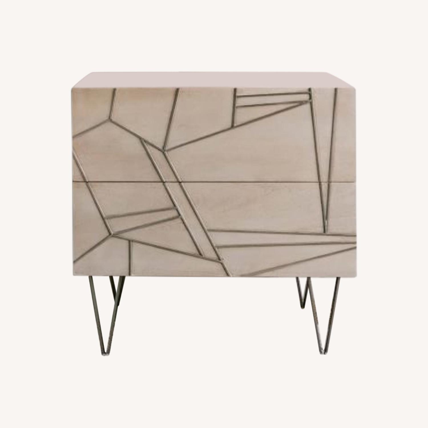 West Elm Roar & Rabbit Geo Inlay Nightstands - AptDeco
