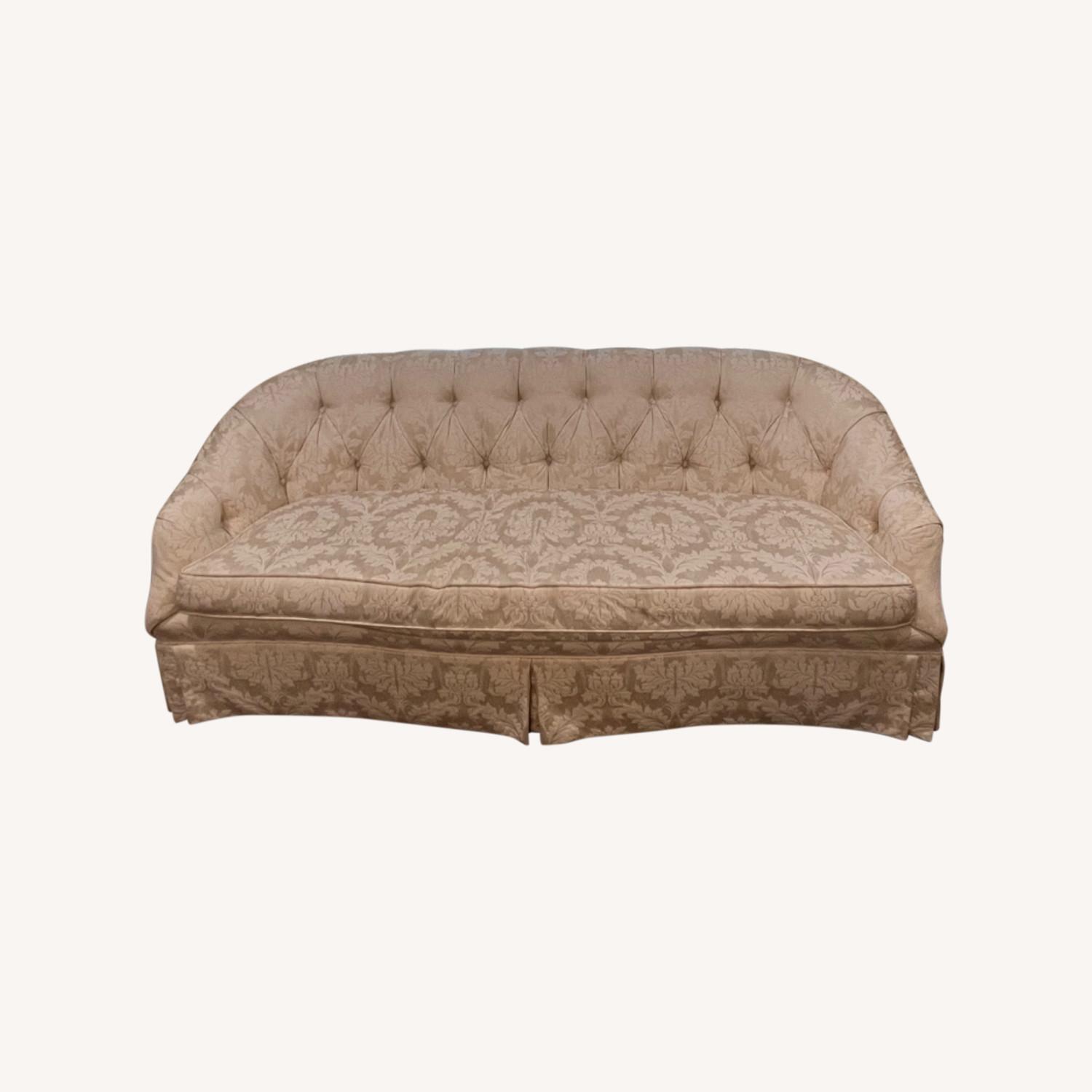 Century Furniture Vintage Tufted Skirted Sofa - AptDeco