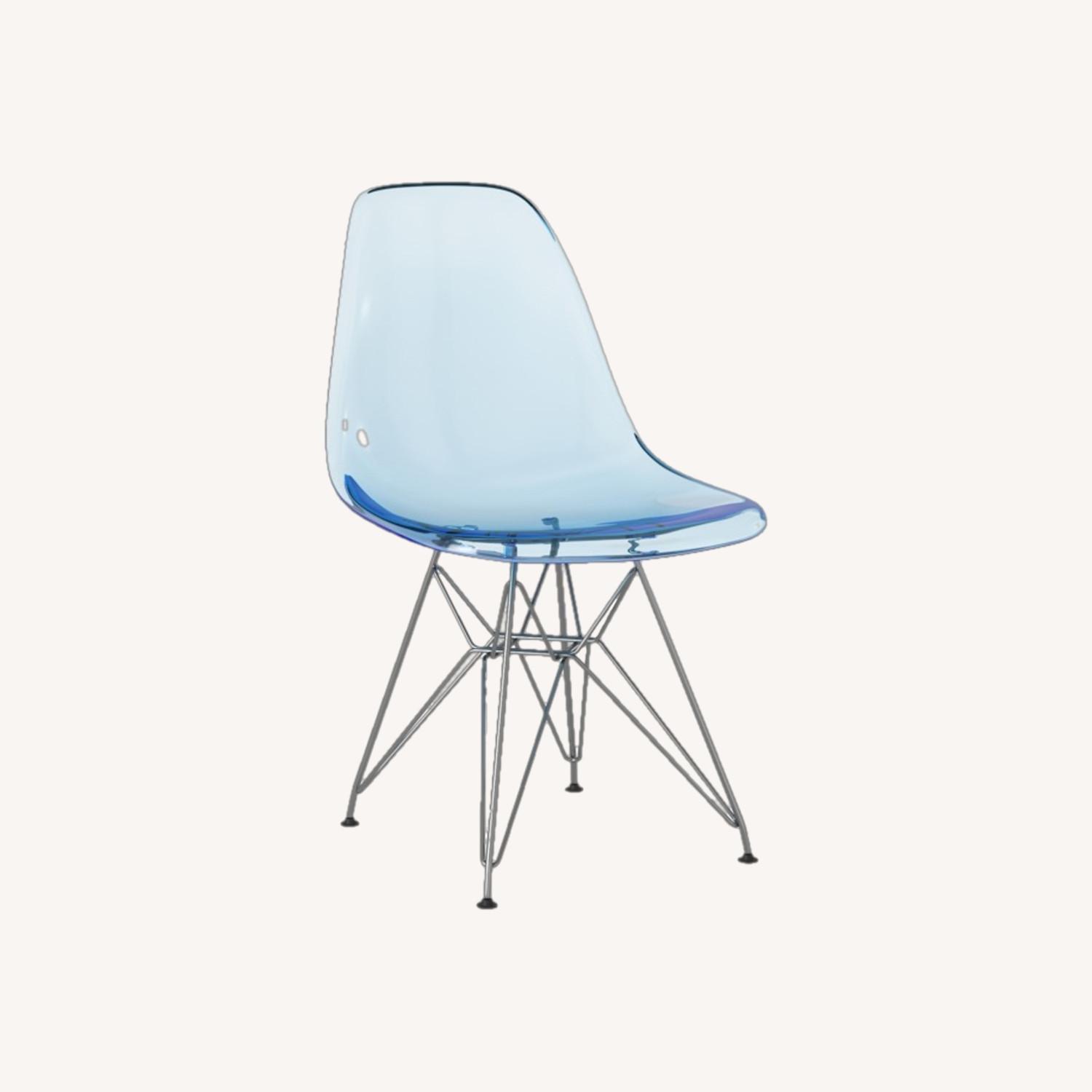 Wayfair Blue Contemporary Dining Chairs (Set of 3) - AptDeco