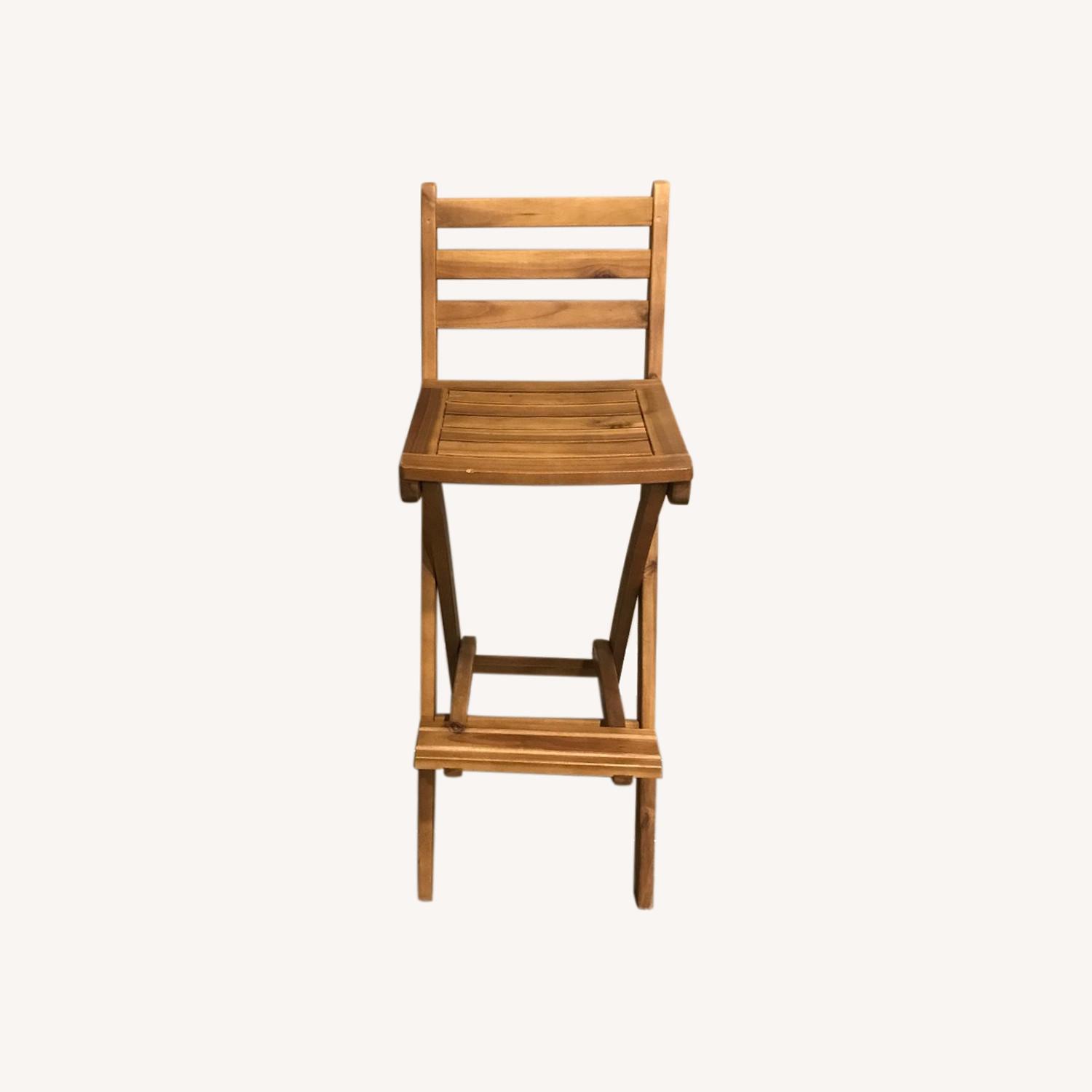 Solid Wood Rustic Bar Stools - AptDeco
