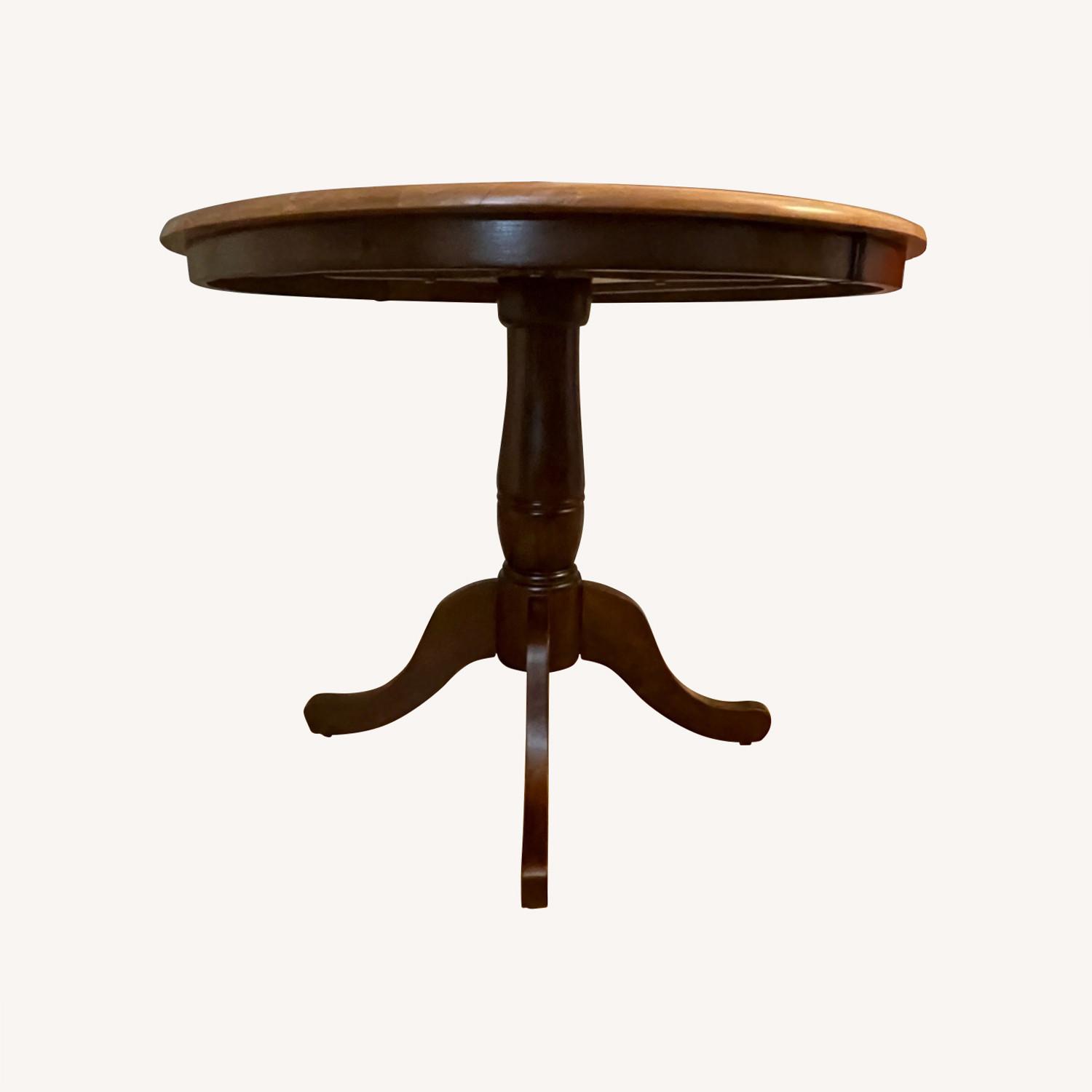 Wayfair Wooden Round Pedestal Dining Table - AptDeco