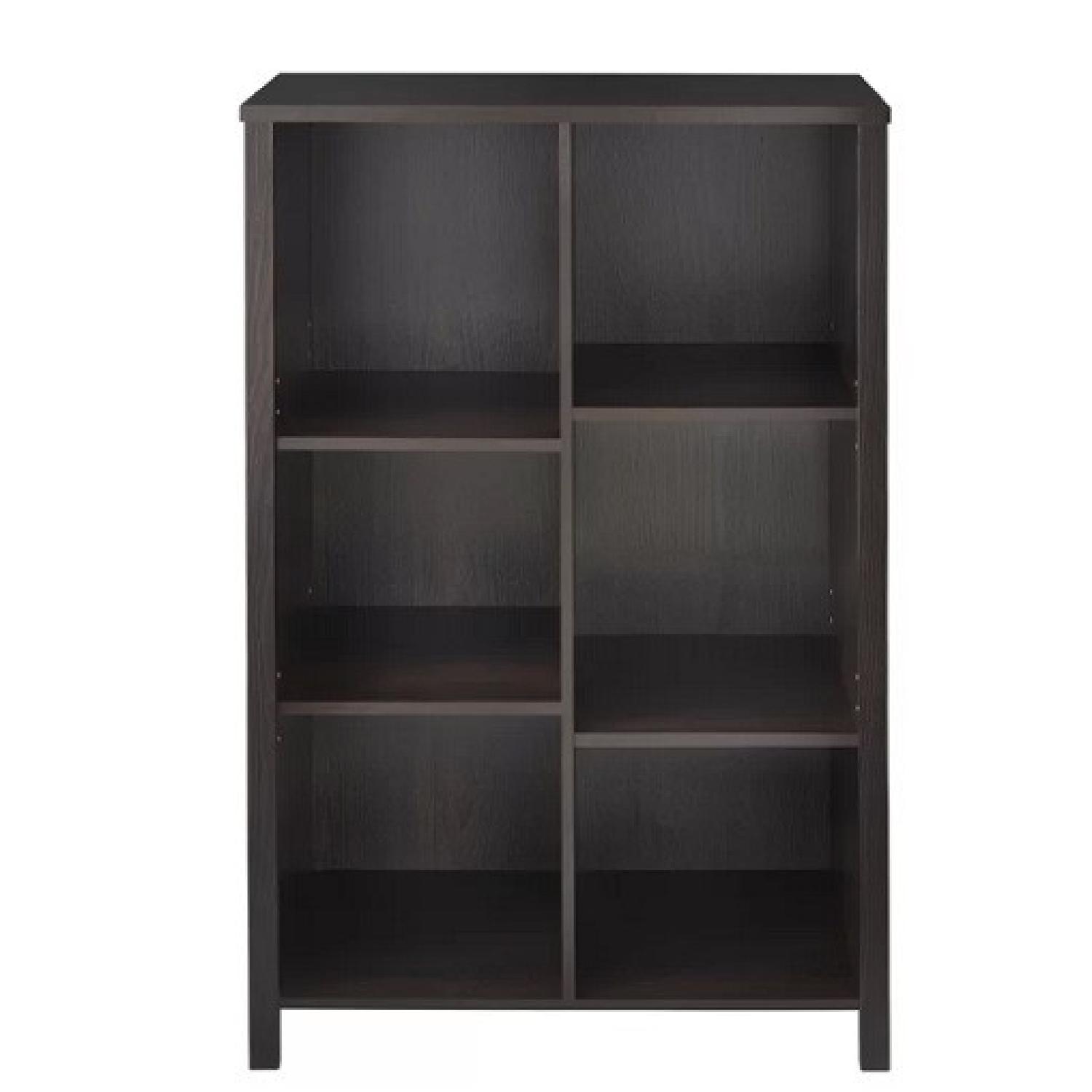 Wayfair Dark Bookcase with Adjustable Shelves - AptDeco