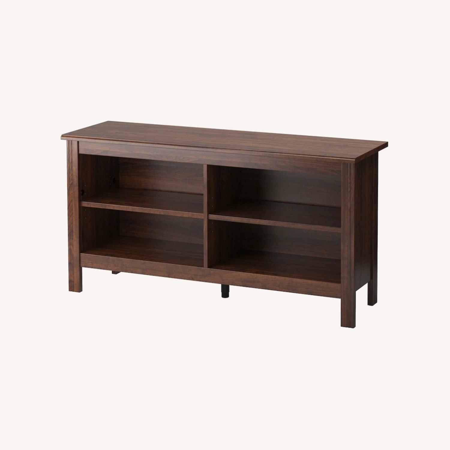 IKEA Brusali Brown TV Unit/Stand with Shelves - AptDeco