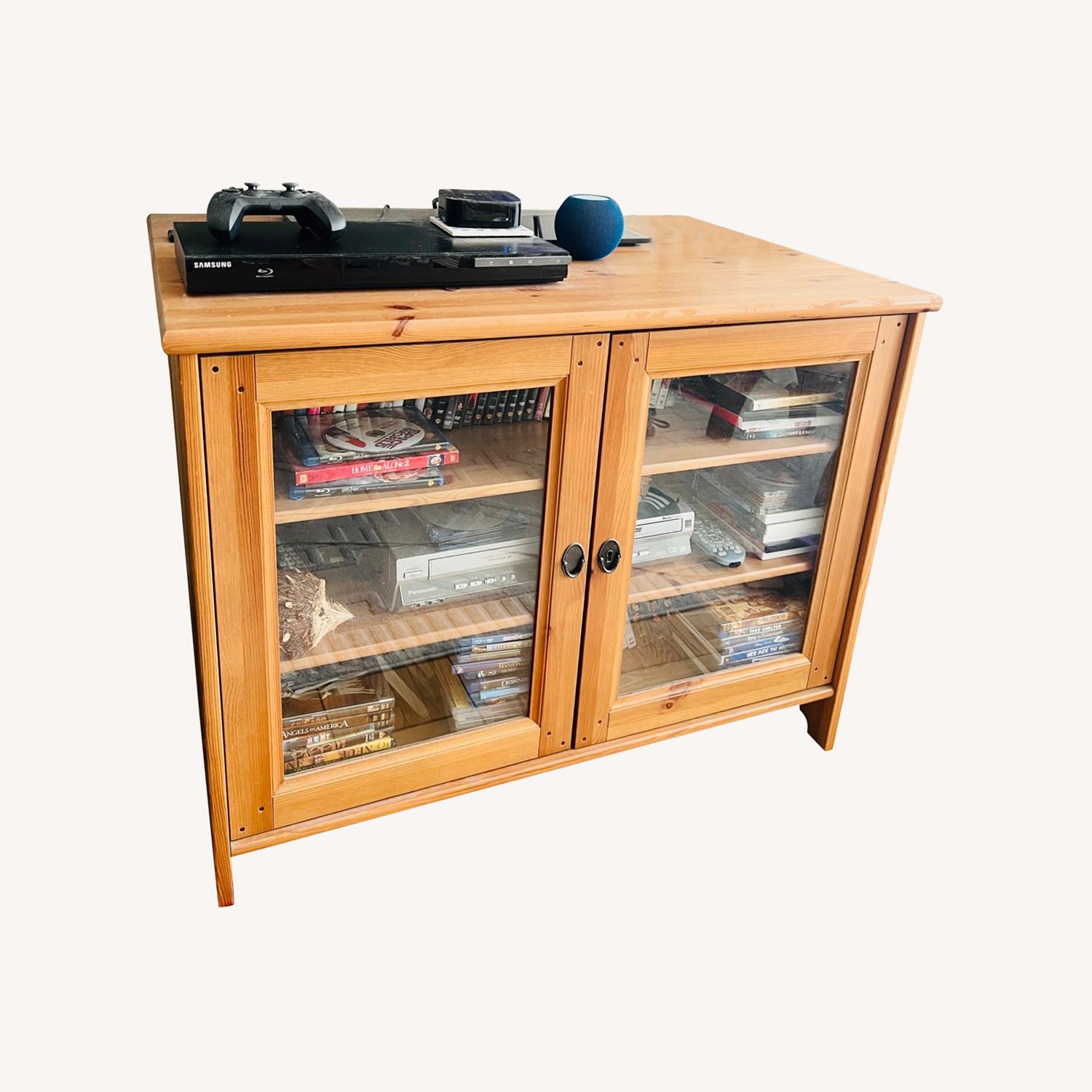 IKEA Pine Media Cabinet - AptDeco