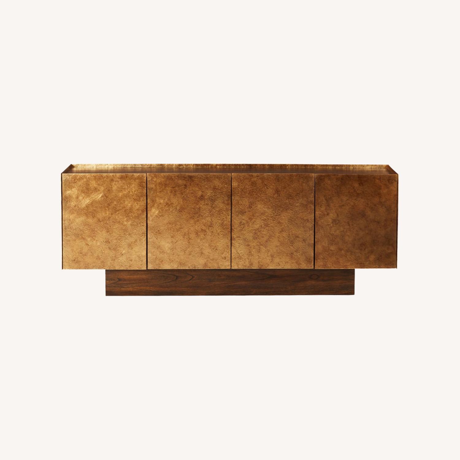 CB2 Kenzie Wood Credenda Gold Wood - AptDeco